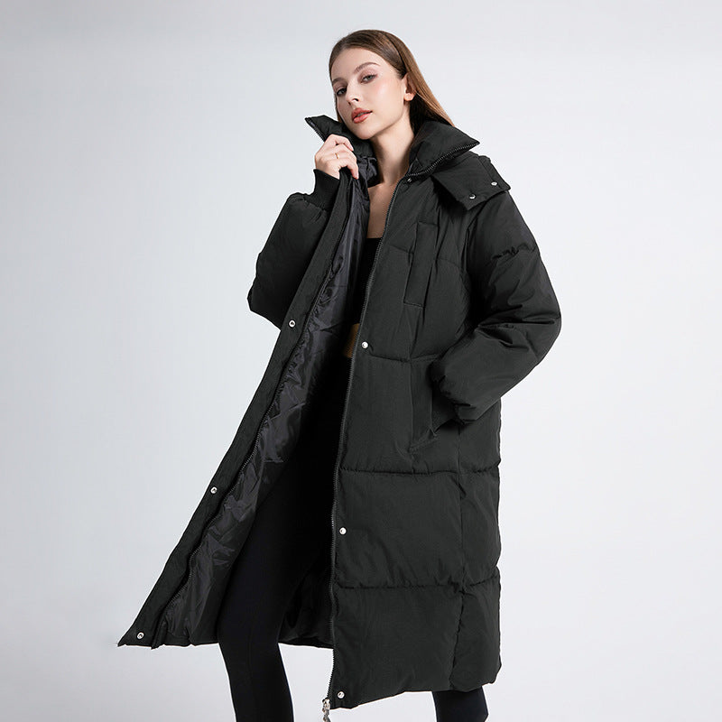 GIGATY™ - Classic Hooded Long Puffer Coat – Rebecca & Ruby